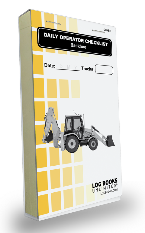 Backhoe - Replacement Checklist #CHKBH – Log Books Unlimited