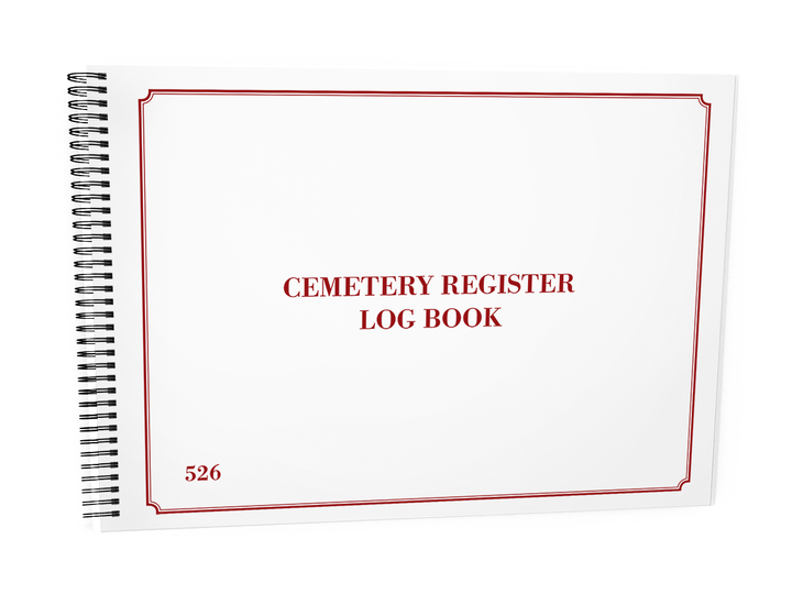Cemetery Register Log Book #526 – Log Books Unlimited