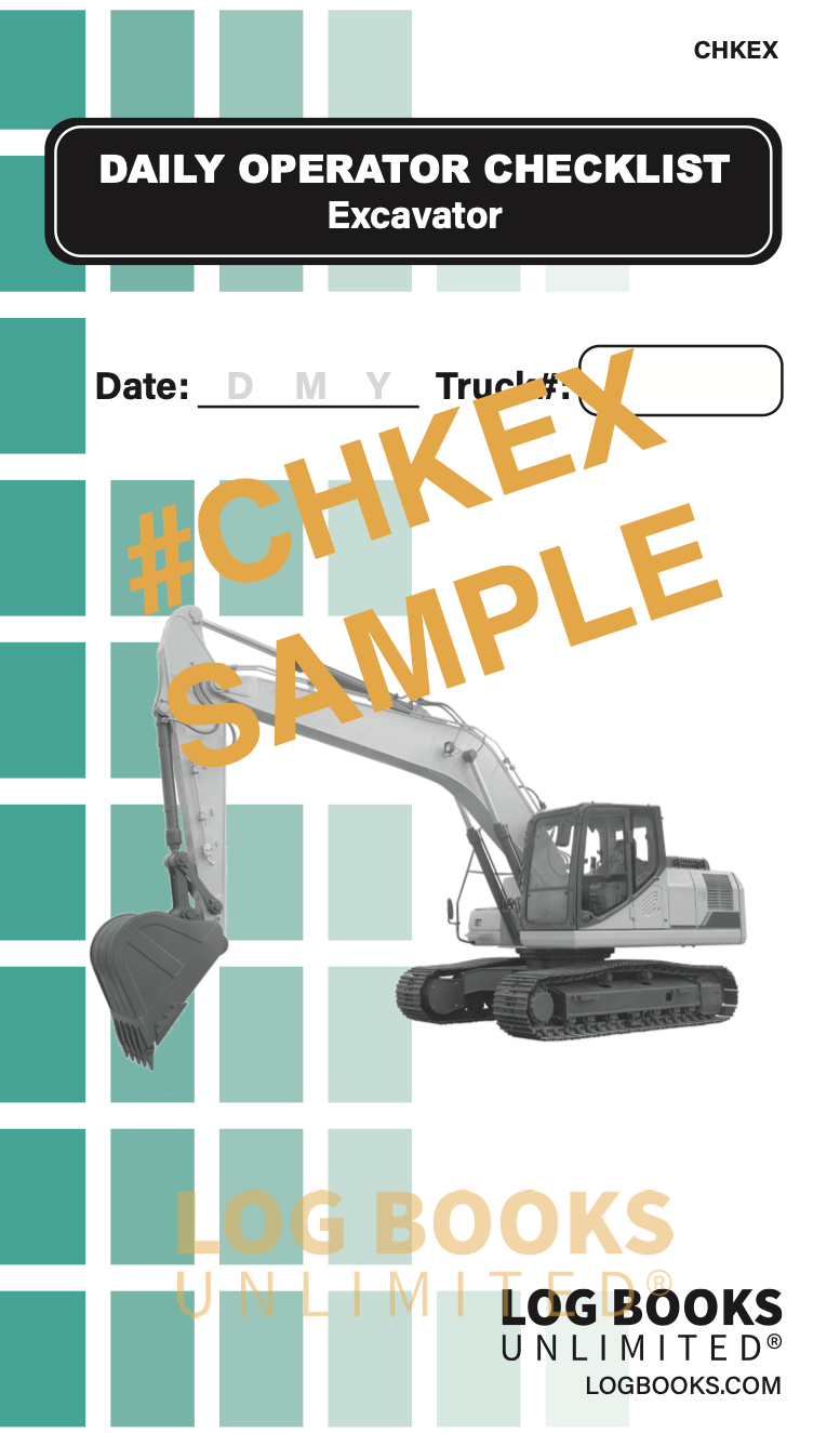 Excavator - Replacement Log #CHKEX – Log Books Unlimited