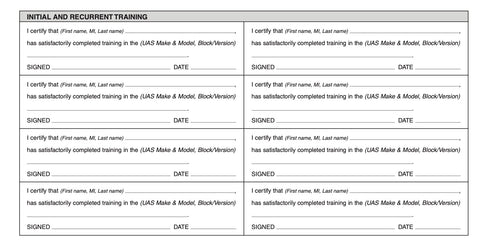 UAS Operator Log SP-UAS-1 | Drone Log Book – Log Books Unlimited