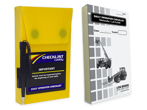Telehandler / Lull Forklift Checklist + Plastic Caddy # SCADD(TL) – Log ...