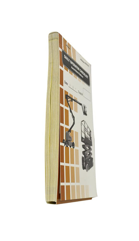 Aerial Work Platform / Lift Checklist Caddy - Complete LogBook System ...