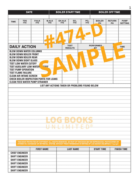 Detailed Engineers Log Book #474-D – Log Books Unlimited
