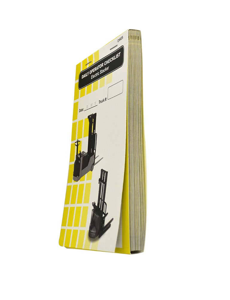 Electric Stacker - Checklist Caddy. Most Reliable Lift Truck Logbook ...